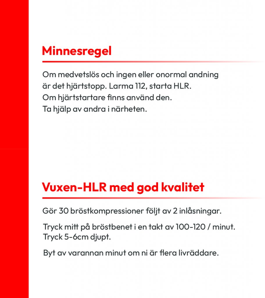 Kompetenskort för HLR och Första Hjälpen – 25 & 50 Pack